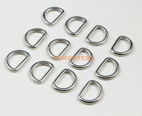 50pcs D Ring Metal D Ring Inner Diameter 10mm G5009 | Etsy