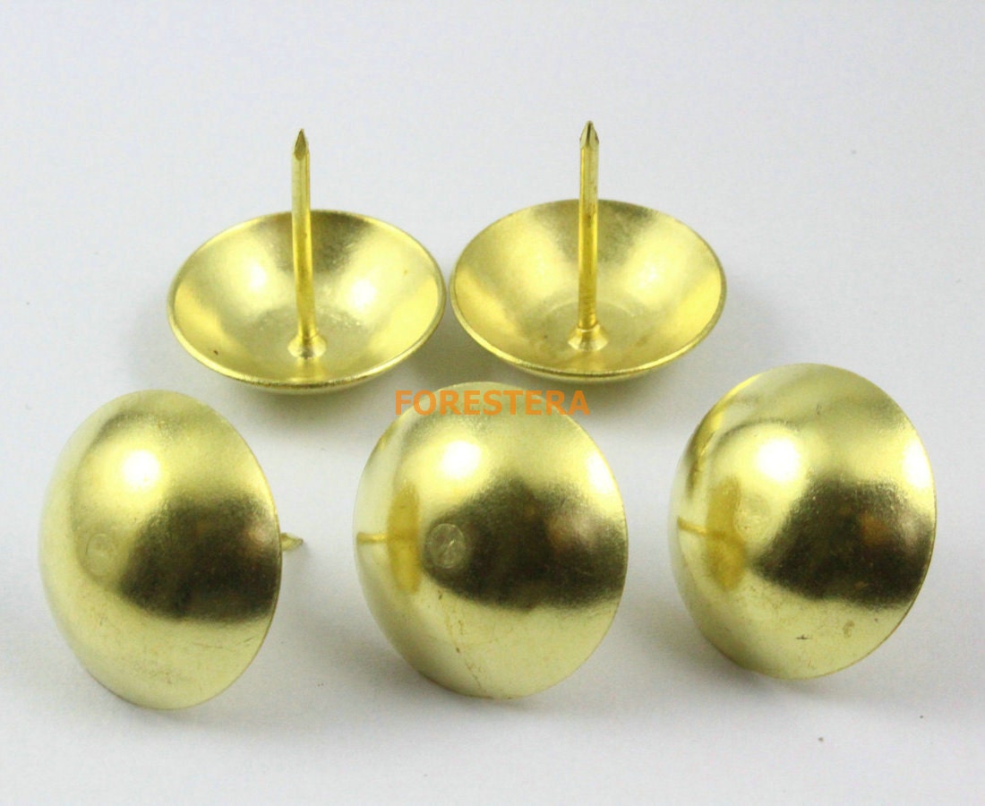 50pcs 25mm Gold Upholstery Tacks Nails (TN24) - Etsy