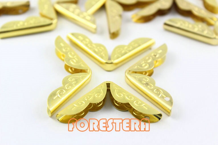 20pcs 26mm Gold Book Corner Bookbinding Corner Clip BOOKCOR7 | Etsy