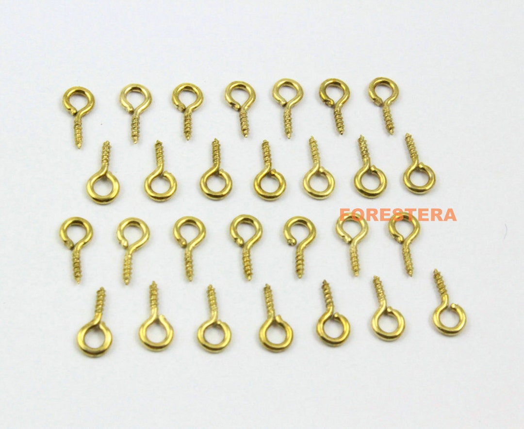 500pcs 4x9mm Eye Screw Gold Screw Eye Pins (JS-YY1) - Etsy