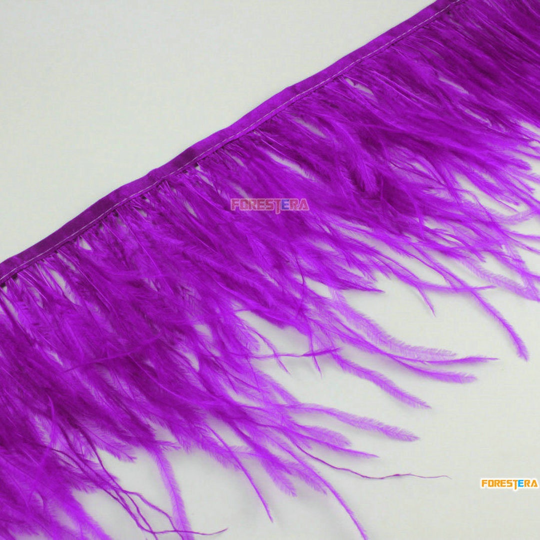 1 Yard Dark Purple Feather Trim (YM264) - Etsy