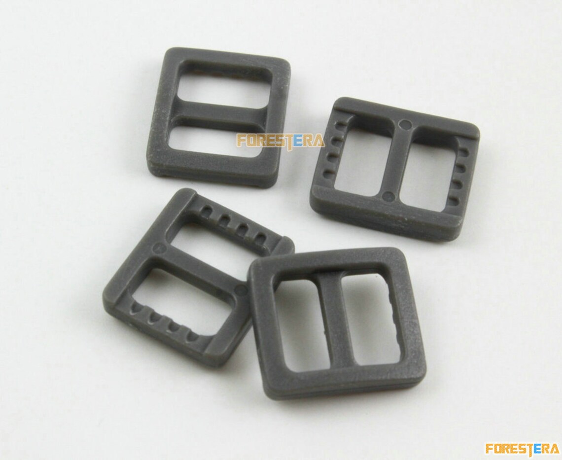 200 Pieces 10mm Gray Plastic Tri-glide Slider Adjustable | Etsy