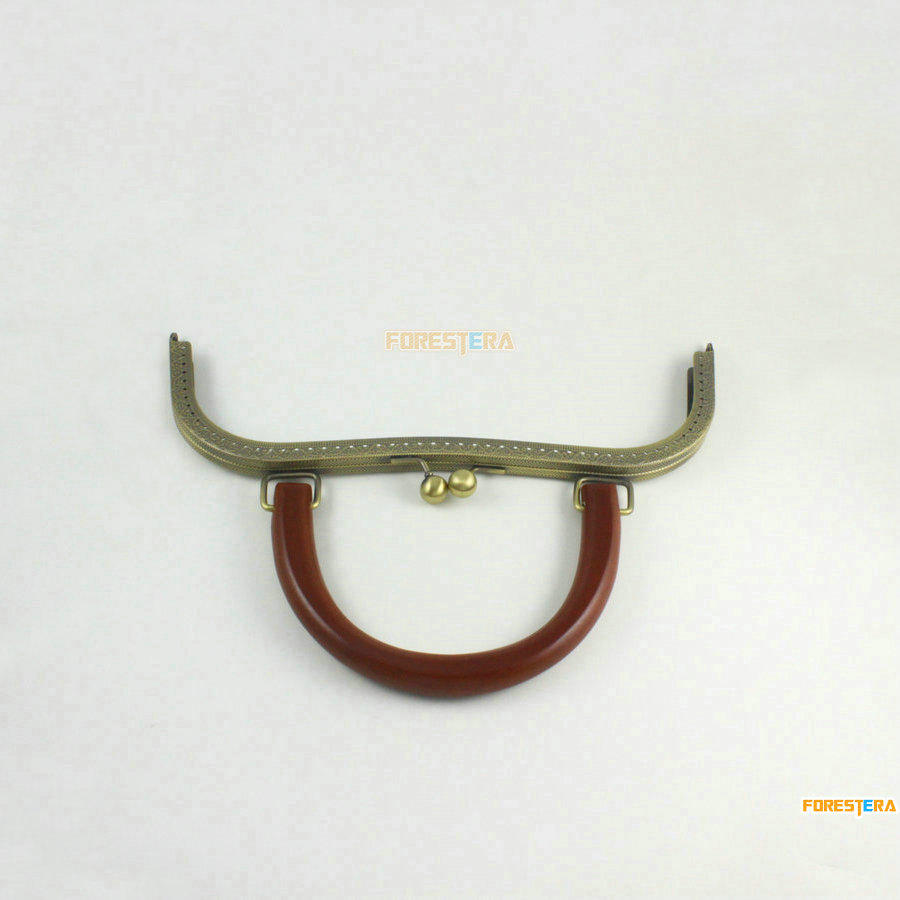 1pcs Antique Brass Purse Frame Bag Frame Handbag Frame With Wood Handle ...