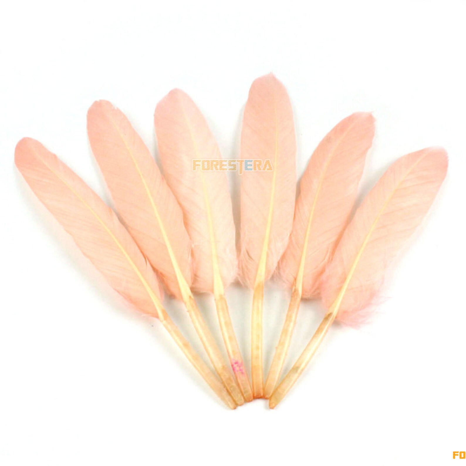 50 Pieces Peach Pink Feather 9-15cm YM145 | Etsy