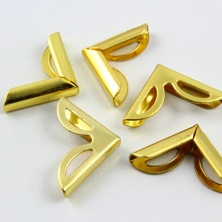 20pcs 17mm Gold Book Corner Bookbinding Corner Clip BOOKCOR3 | Etsy