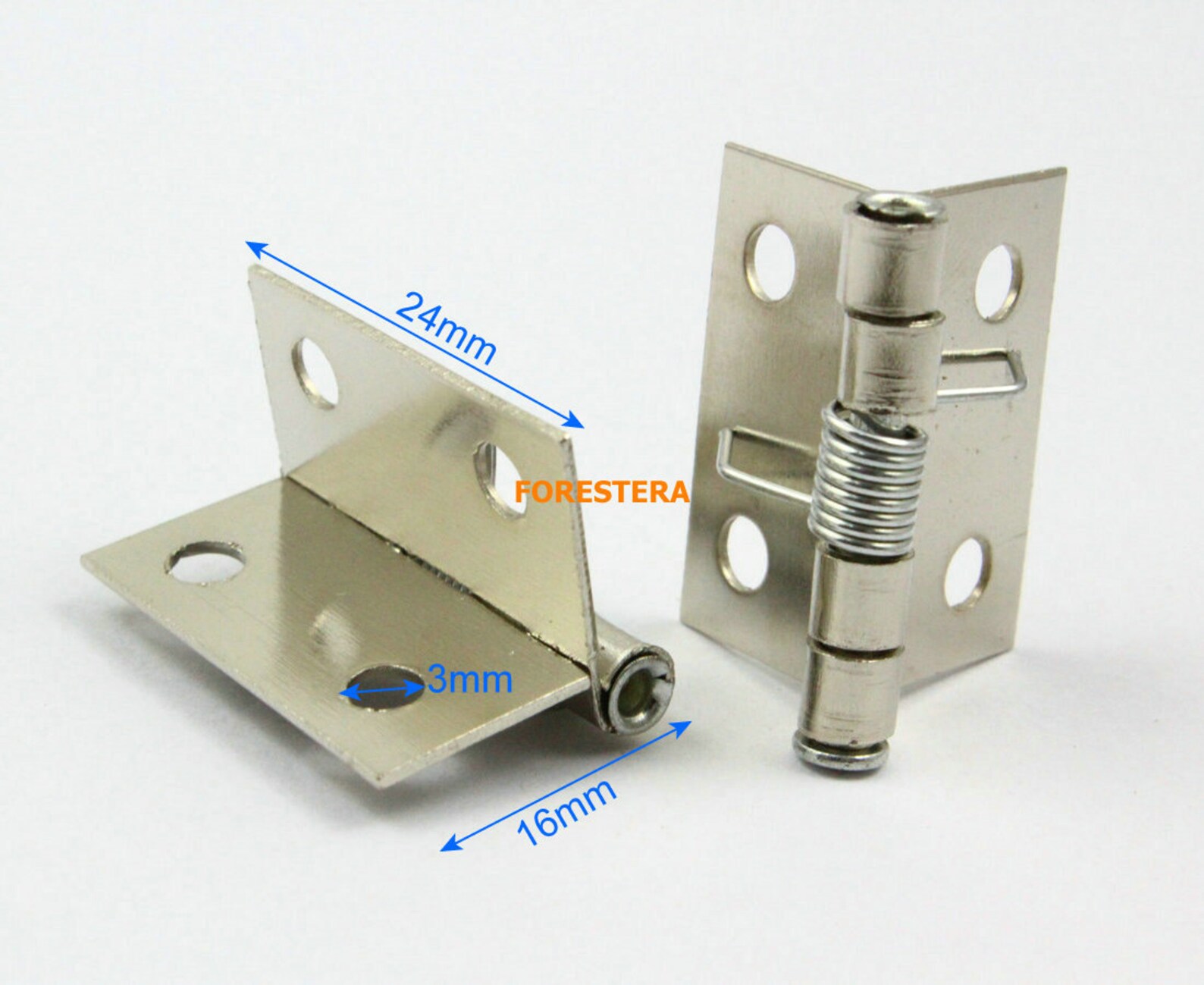 20pcs Silver Automatic Closed Spring Hinge Small Box Hinge - Etsy