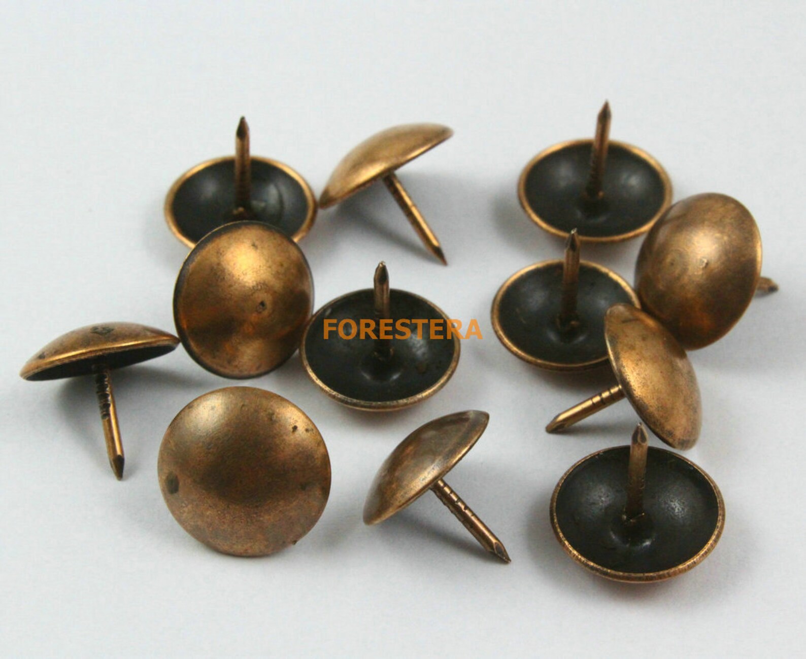 100pcs 11mm Antique Copper Upholstery Tacks Nails TN19 - Etsy