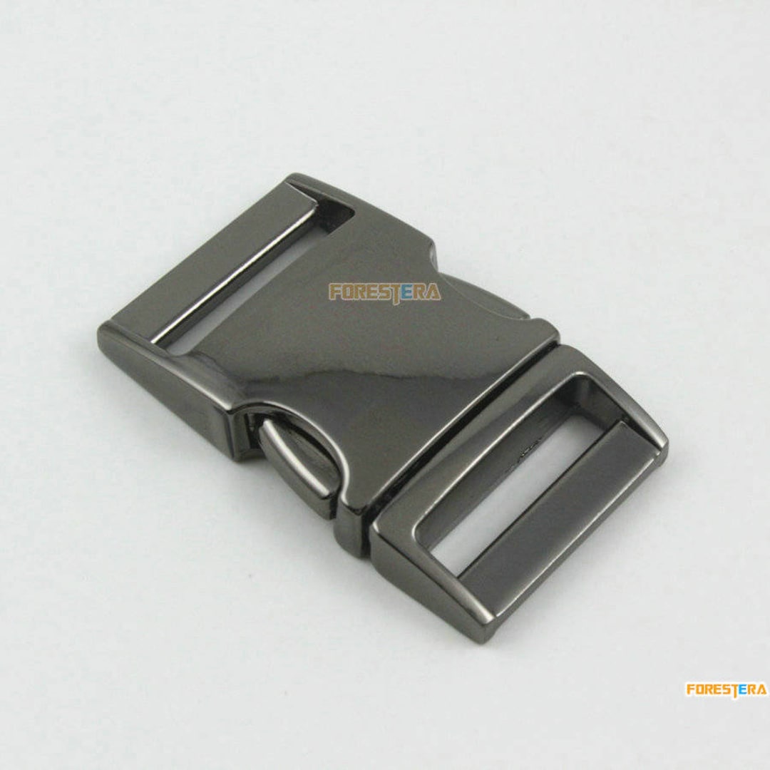 2 Pieces 25mm Gunmetal Metal Side Quick Release Buckle Clip for ...