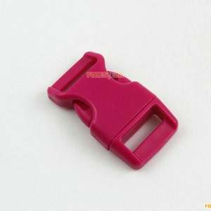 50 Pieces 15mm Hot Red Plastic Side Quick Release Buckle Clip for ...