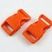 50 Pieces 15mm Orange Plastic Side Quick Release Buckle Clip for ...