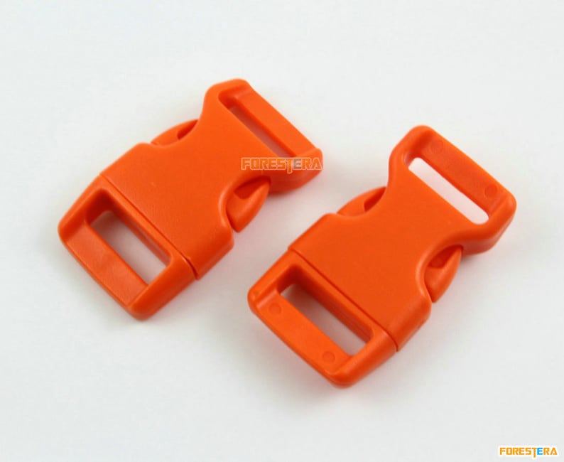 50 Pieces 15mm Orange Plastic Side Quick Release Buckle Clip - Etsy