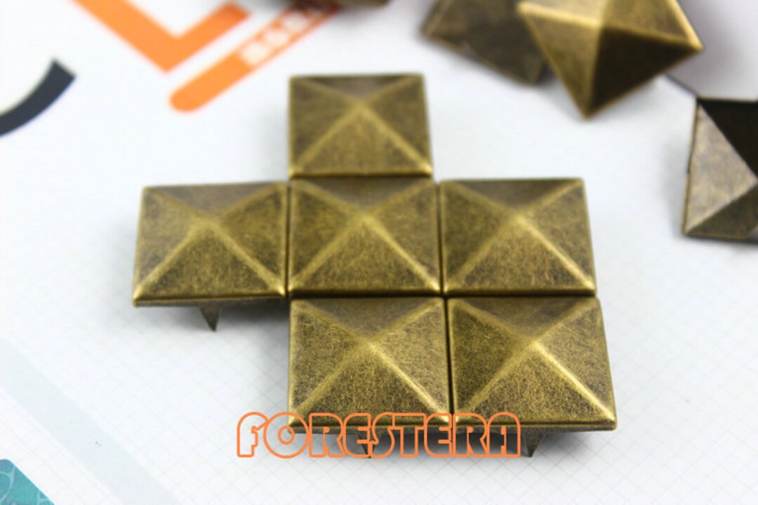 20mm Antique Brass Pyramid Stud Punk Rock Leathercraft Stud (BP20) - Etsy