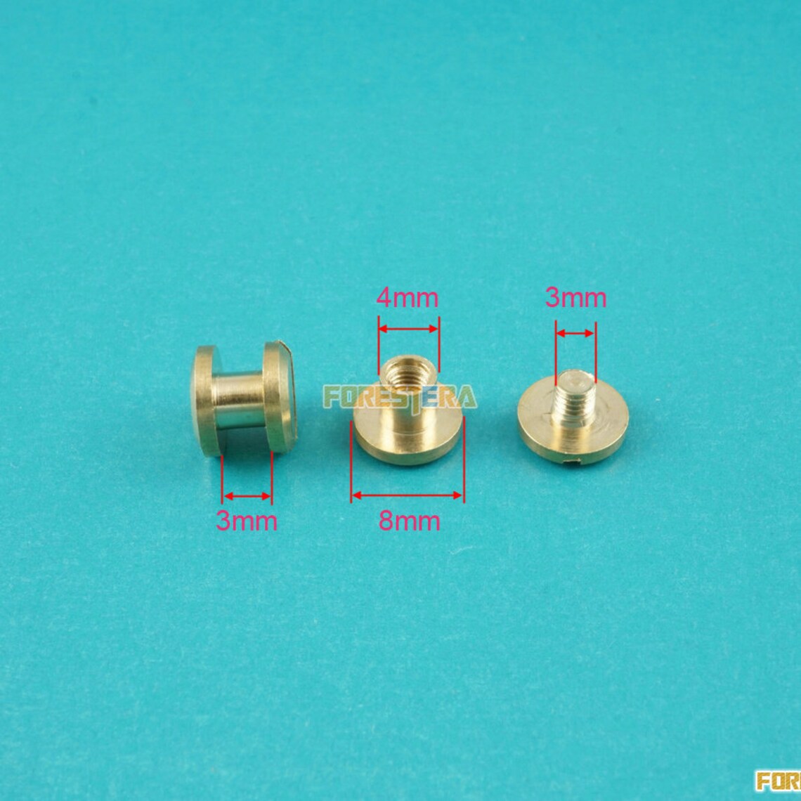 83mm Solid Brass Rivet Chicago Screw for Leather Craft Belt - Etsy