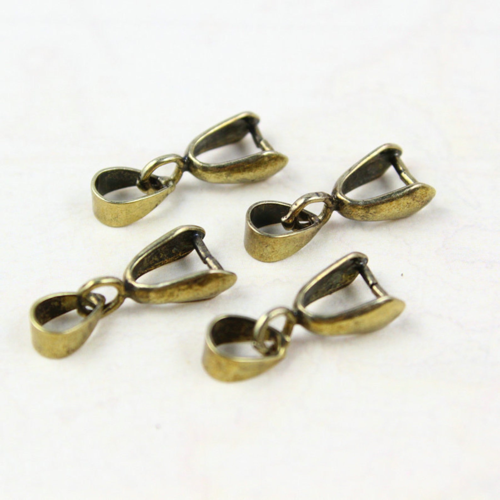 10pcs Antique Brass Pendant Bails Charm Connector Holder - Etsy