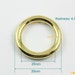10 Pieces 25mm Solid Brass O Ring for Purse Bag Handbag Strap Dee Ring ...