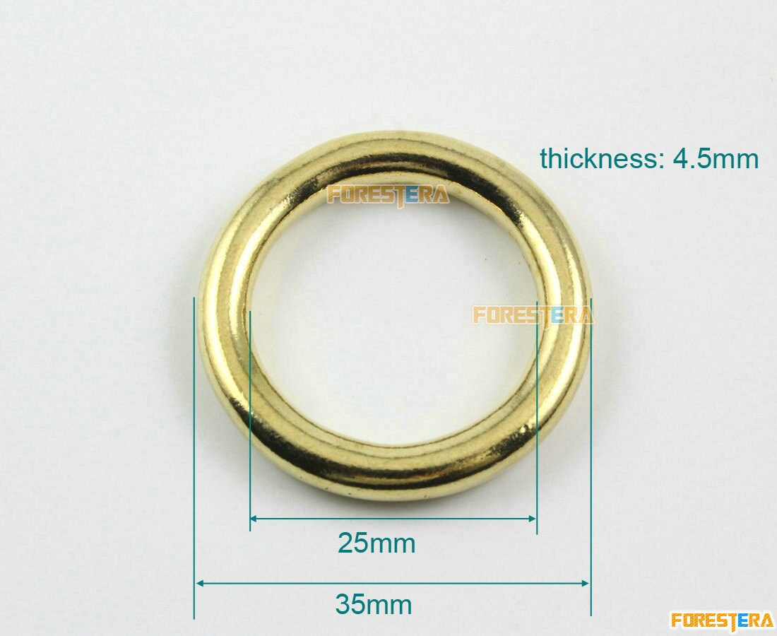 10 Pieces 25mm Solid Brass O Ring for Purse Bag Handbag Strap - Etsy