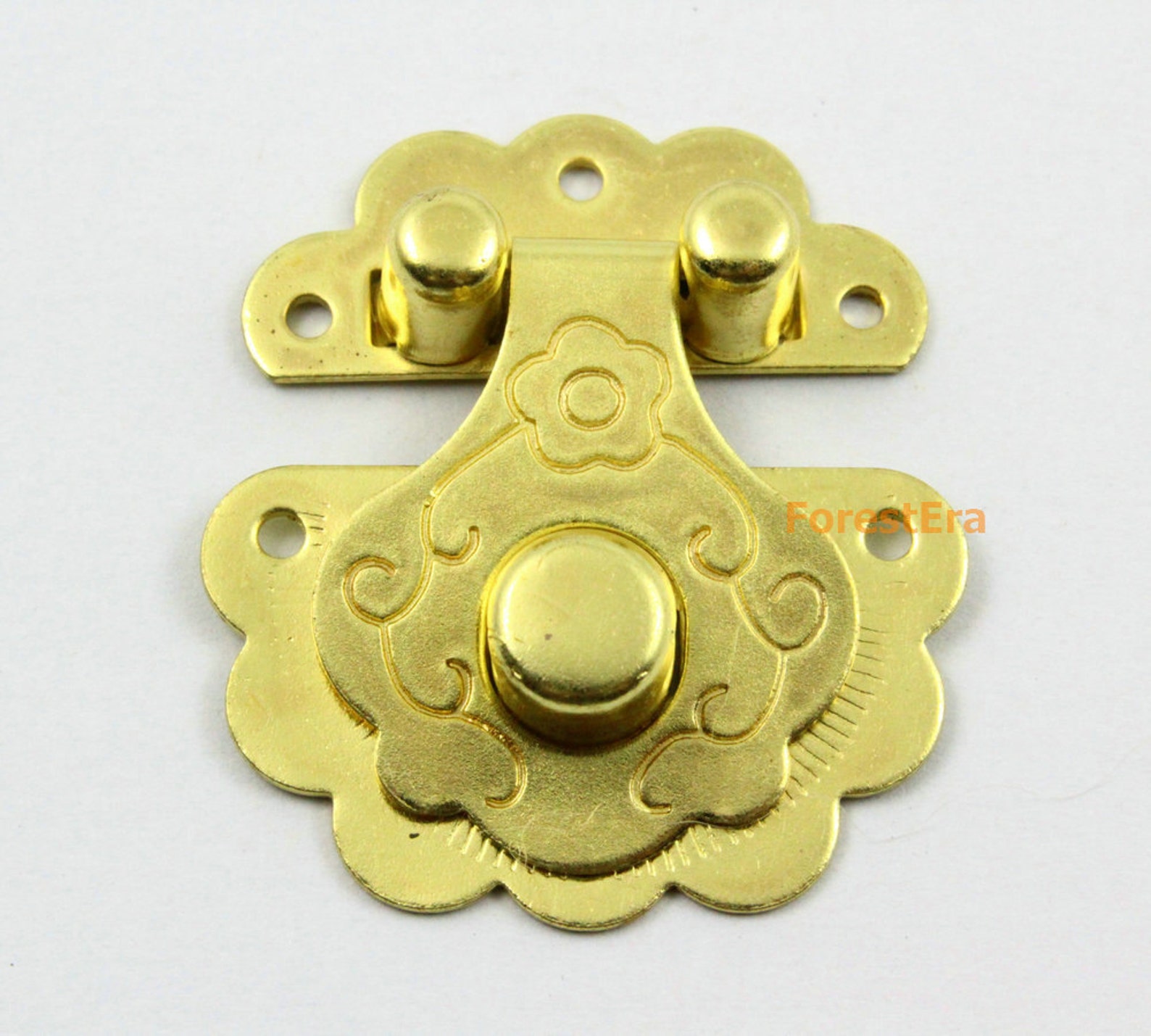 1pcs Gold Jewelry Box Hasp Latch Lock 36x40mm With Screws | Etsy