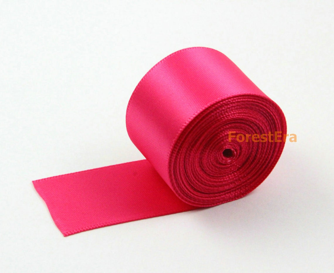 4 Yards 1 Inch Rose Red Glossy Ribbon Hair Ribbon Grosgrain | Etsy