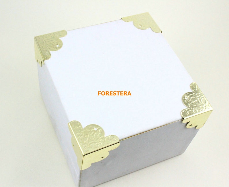 4pcs Gold Jewelry Box Corner Decoration Corner Protection 30mm (BOXC30 ...