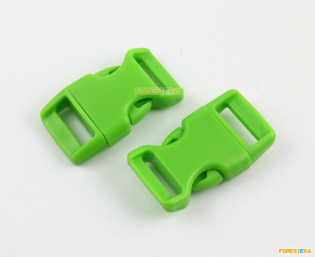 50 Pieces 15mm Green Plastic Side Quick Release Buckle Clip for ...