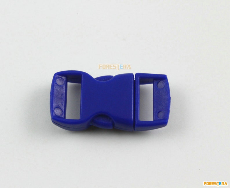 100 Pieces 10mm Dark Blue Plastic Side Quick Release Buckle Clip for ...