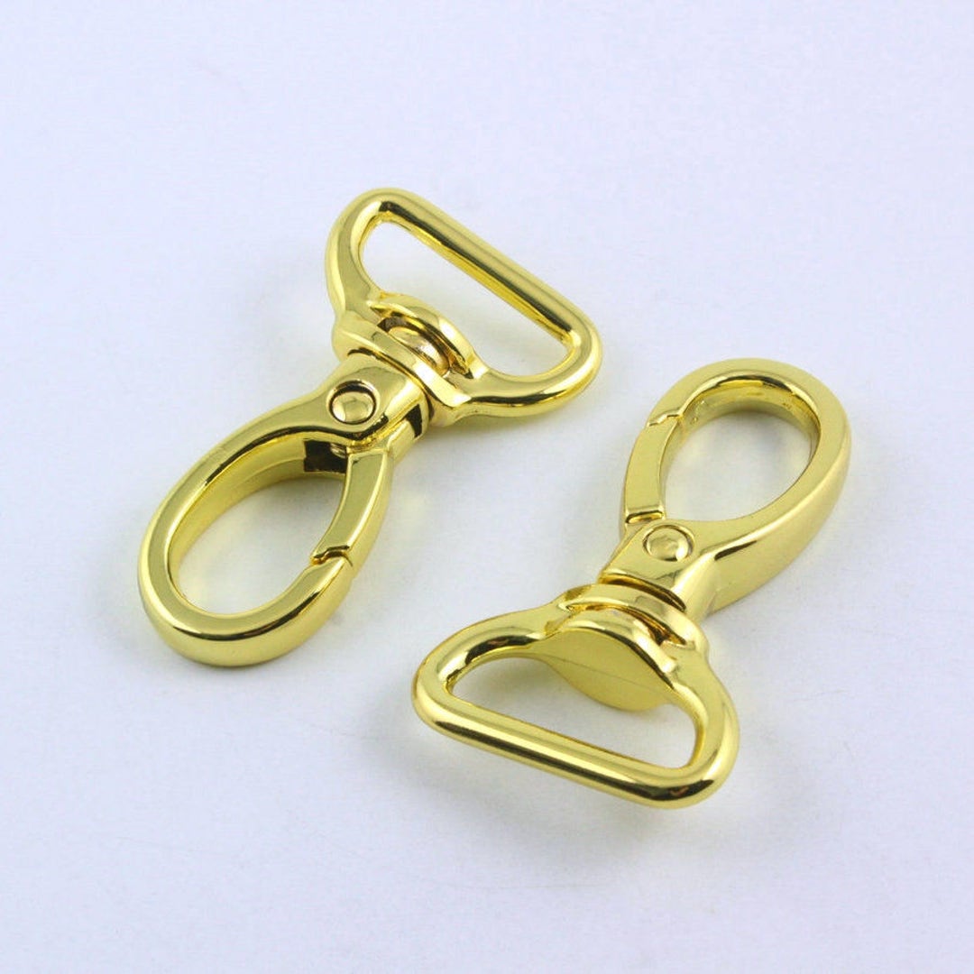 80 Pcs Gold 50x21mm Swivel Snap Hook Metal Lanyard Hook Paracord ...