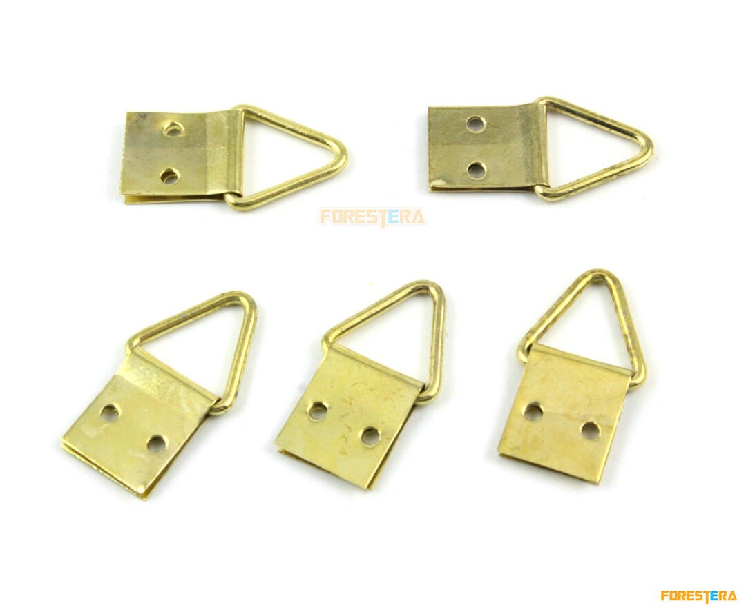 100pcs Gold Photo Frame Hook Hanging Photo Frame Hanger 10x23mm ...
