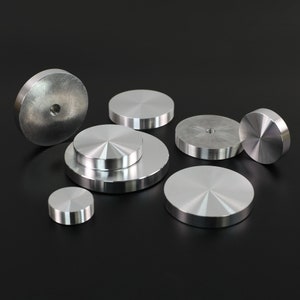 Aluminum Glass Table Top Adapter Circle Metal Block Disc 10mm Thick 20 ...