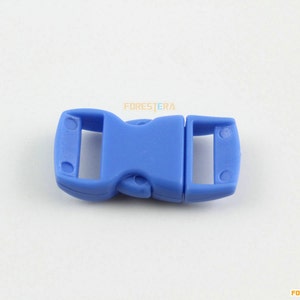 100 Pieces 10mm Blue Plastic Side Quick Release Buckle Clip for ...