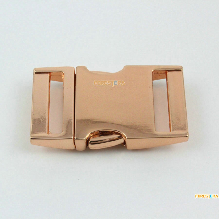 2 Pieces 25mm Rose Gold Metal Side Quick Release Buckle Clip for ...