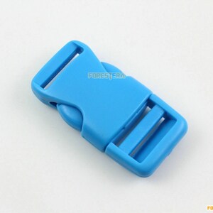 30 Pieces 20mm Sky Blue Plastic Side Quick Release Buckle Clip for ...