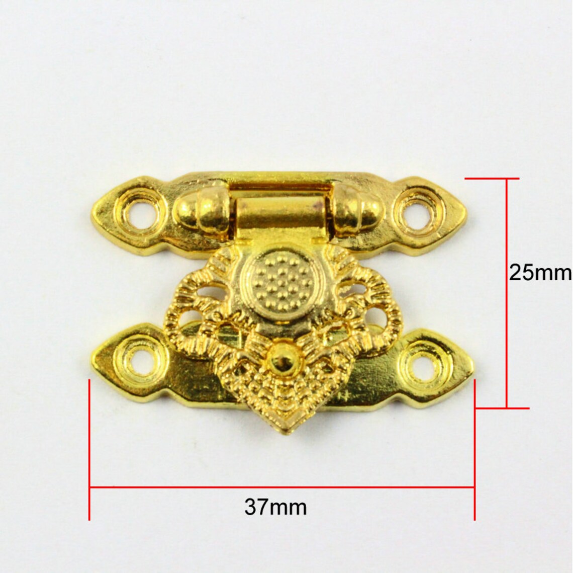 1pcs Gold Jewelry Box Hasp Latch Lock 27x25mm With Screws - Etsy