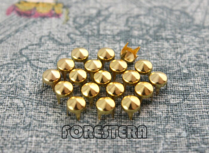 100pcs 5mm Gold CONE Studs Metal Studs JC05 - Etsy