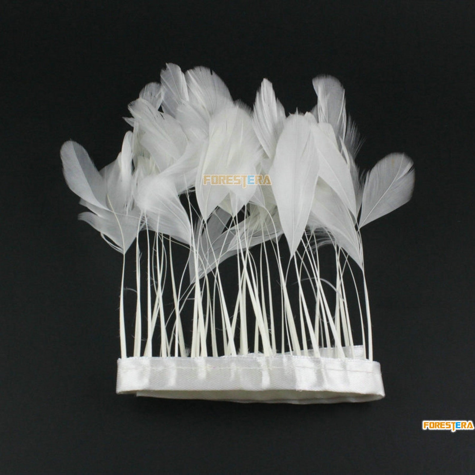 50CM White Feather Trim YM184 - Etsy