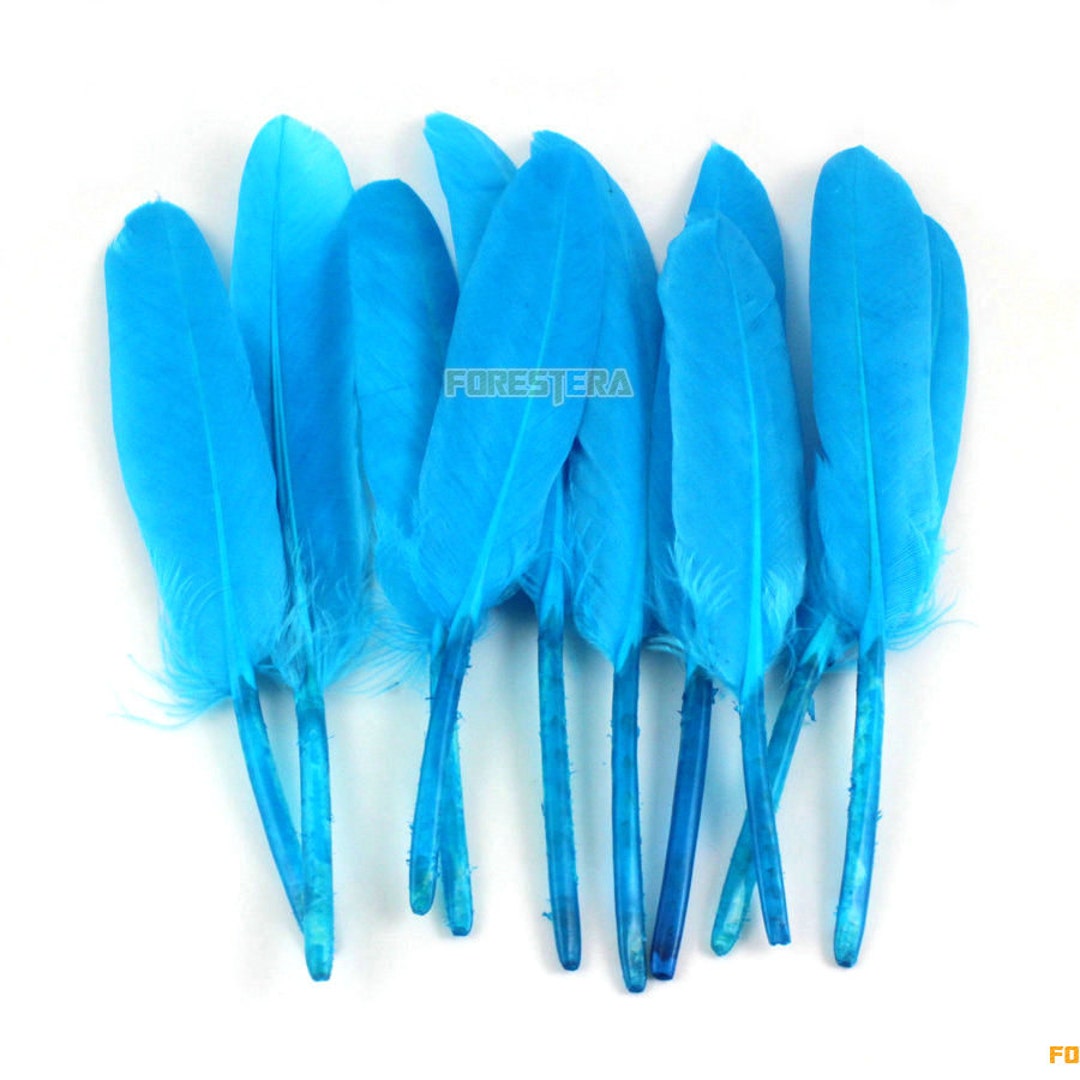 50 Pieces Lake Blue Feather 9-15cm (YM137) - Etsy
