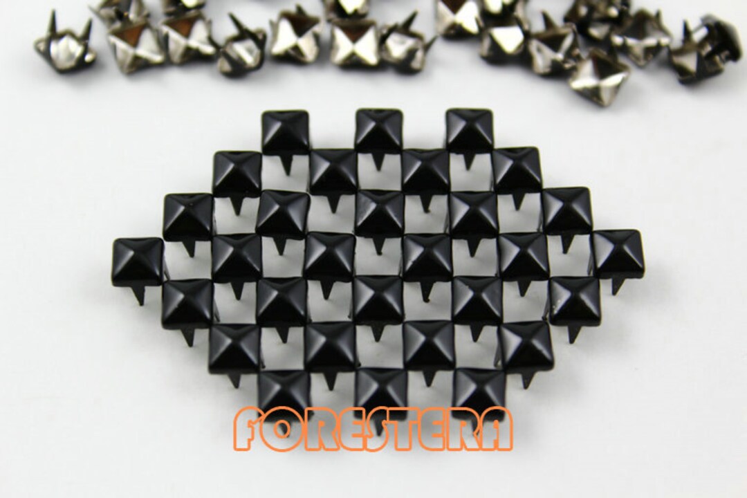 100pcs 5mm Black Color PYRAMID Studs (CP-BL05) - Etsy