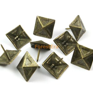 50pcs 19mm Antique Brass Square Upholstery Tacks Nails (TN46) - Etsy