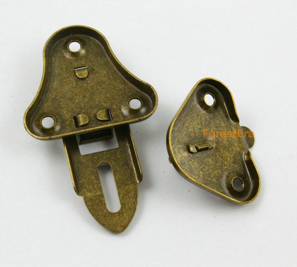 1pcs Antique Brass Jewelry Box Hasp Latch Lock 33x55mm With - Etsy