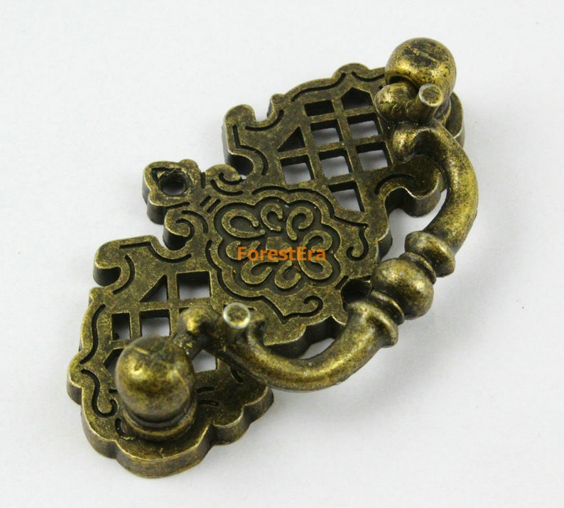 2pcs Antique Brass Jewelry Box Handle 67x38mm HD02 - Etsy