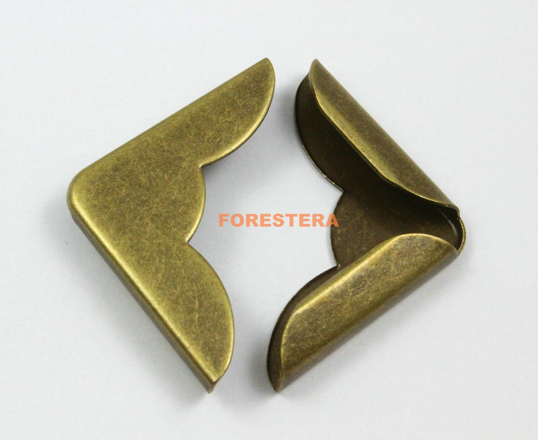 20pcs 40mm Antique Brass Book Corner Bookbinding Corner Clip | Etsy