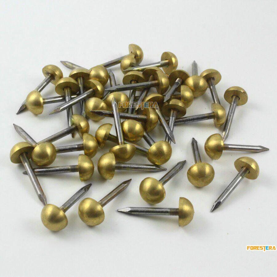 20pcs 10mm Solid Brass Upholstery Tacks Nails (TN74) - Etsy