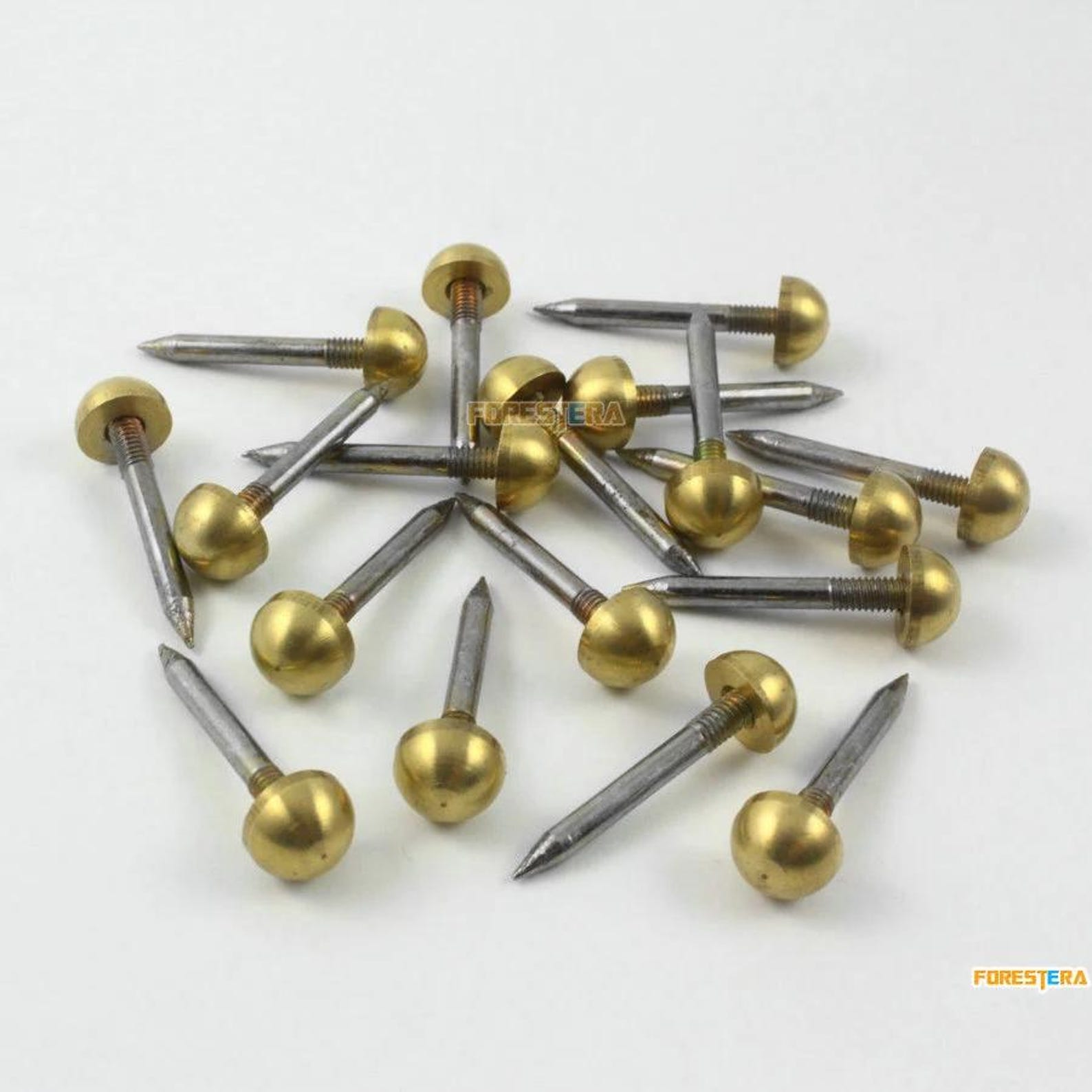 30pcs 8mm Solid Brass Upholstery Tacks Nails (TN79) - Etsy