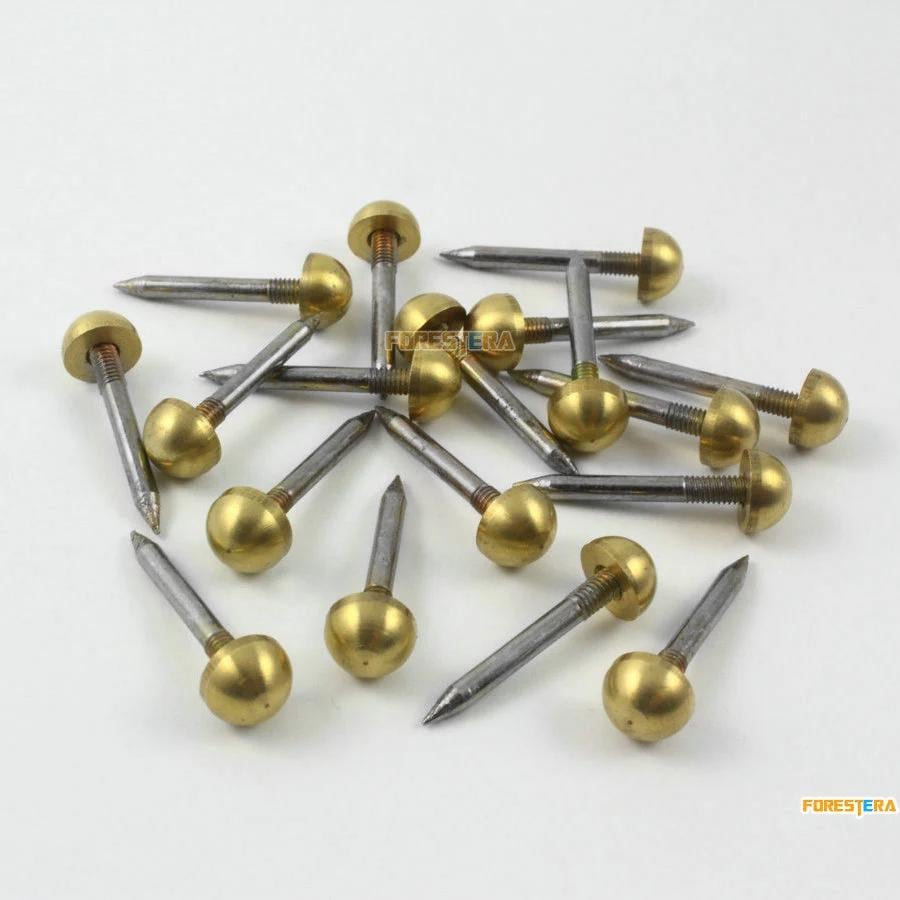 30pcs 8mm Solid Brass Upholstery Tacks Nails (TN79) - Etsy