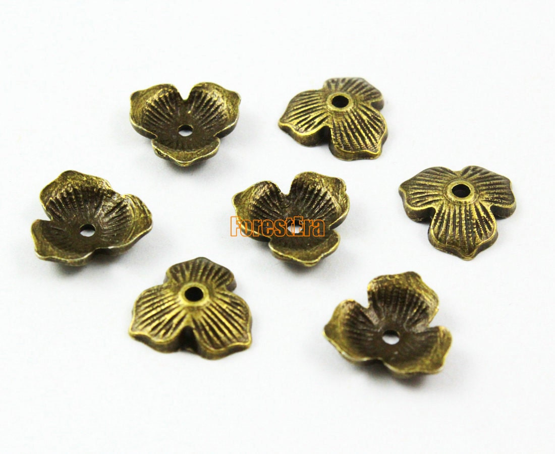 50pcs Antique Brass Bead Base Setting Charm Pendant 10mm HT3 | Etsy