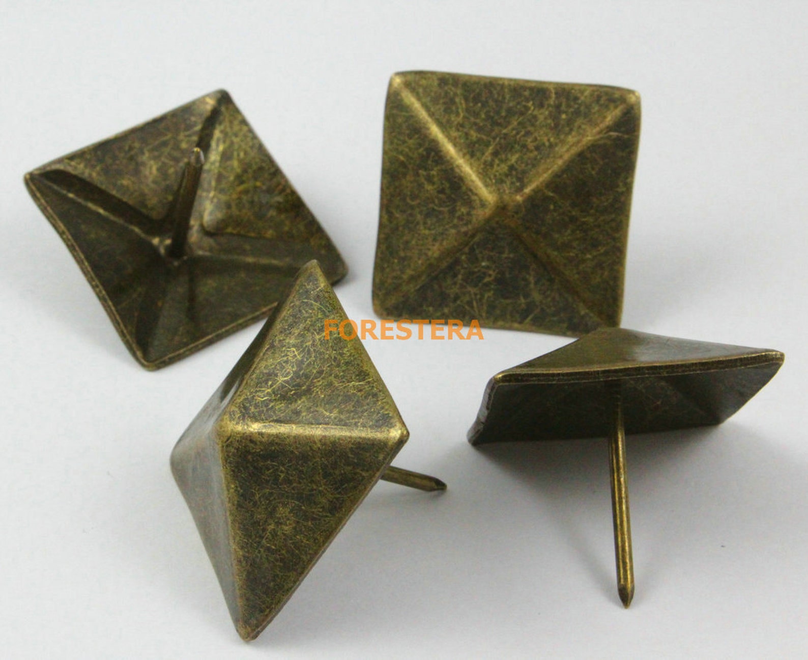 30pcs 30mm Antique Brass Square Upholstery Tacks Nails TN44 - Etsy