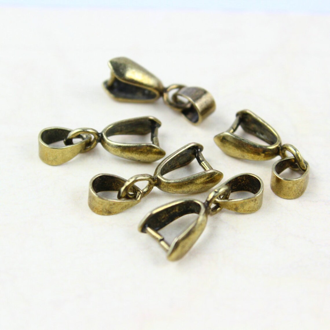 10Pcs Antique Brass Pendant Bails Charm Connector Holder | Etsy