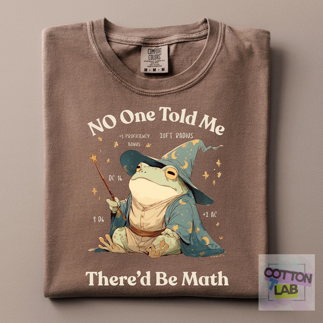 Funny Dnd Math Shirt | No One Told Me There’d Be Math Tee & Sweatshirt ...