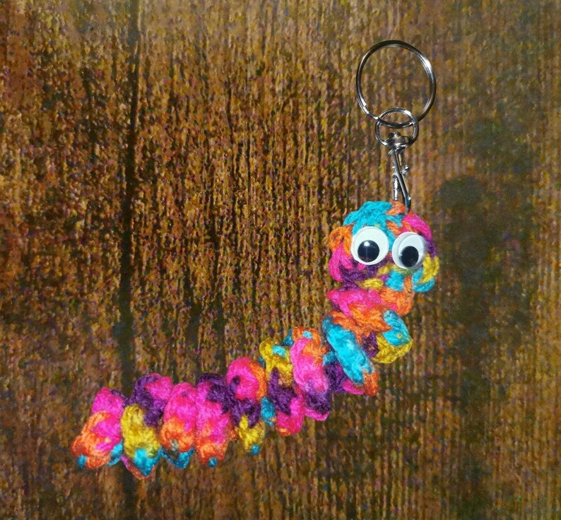 Crochet Worry Worm With Poem Card, Comfort, Fidget. - Etsy UK