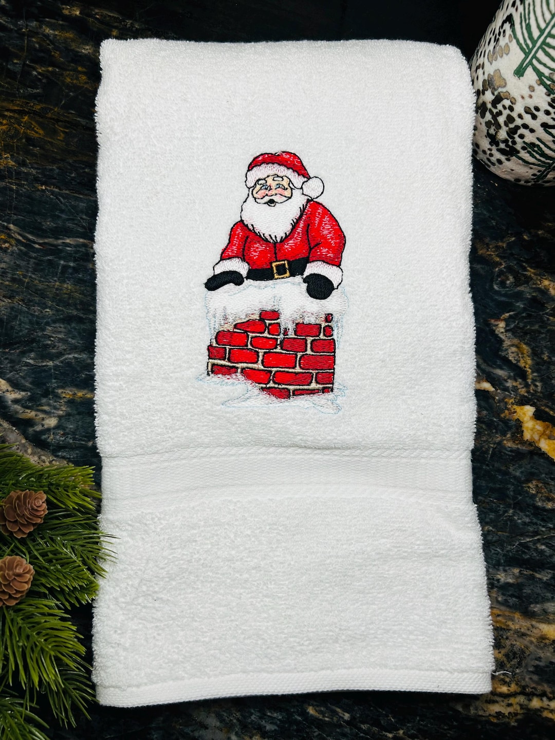 Santa Bath Towel - Etsy