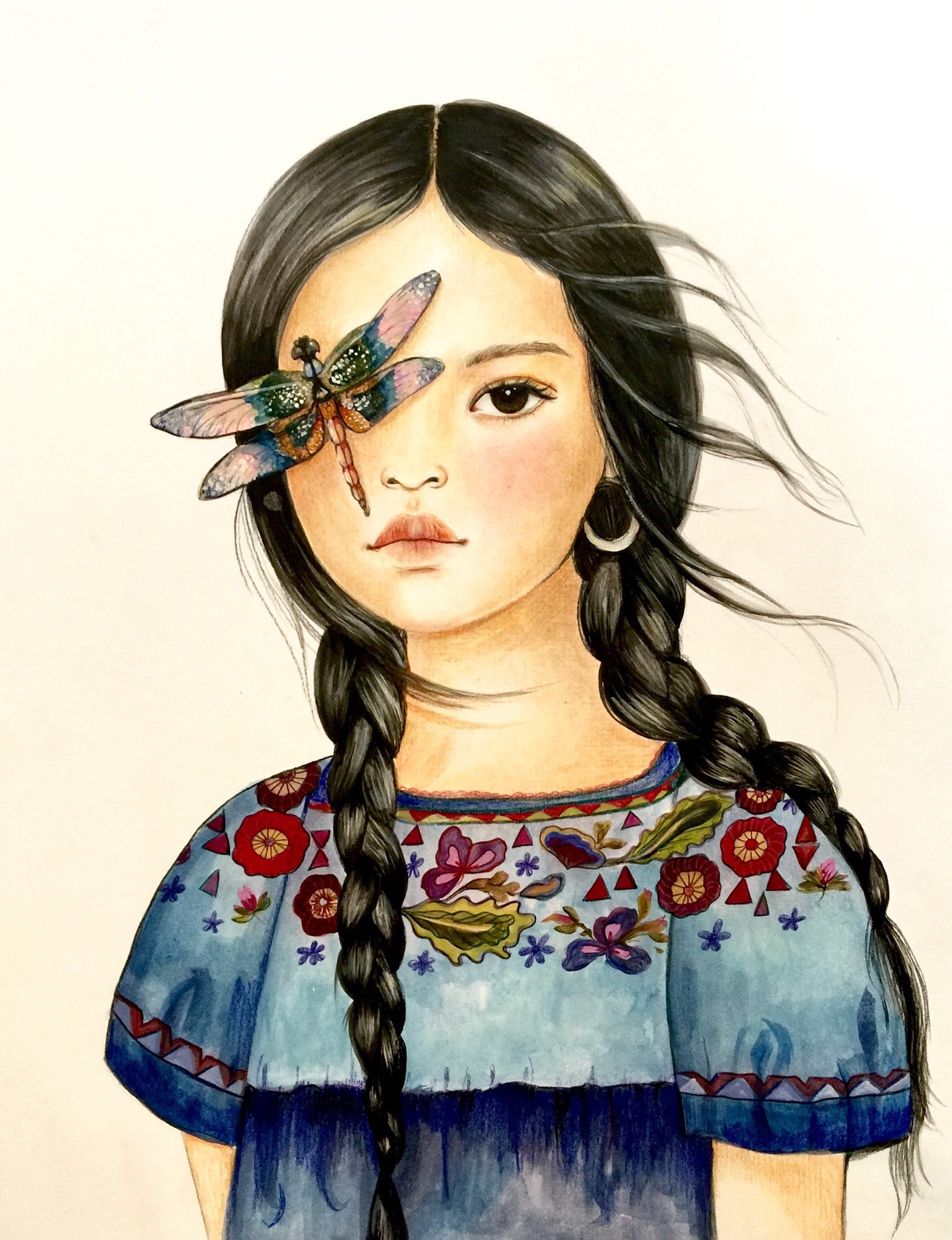 Female Empowerment Art Print Woman Artwork Portrait Etsy